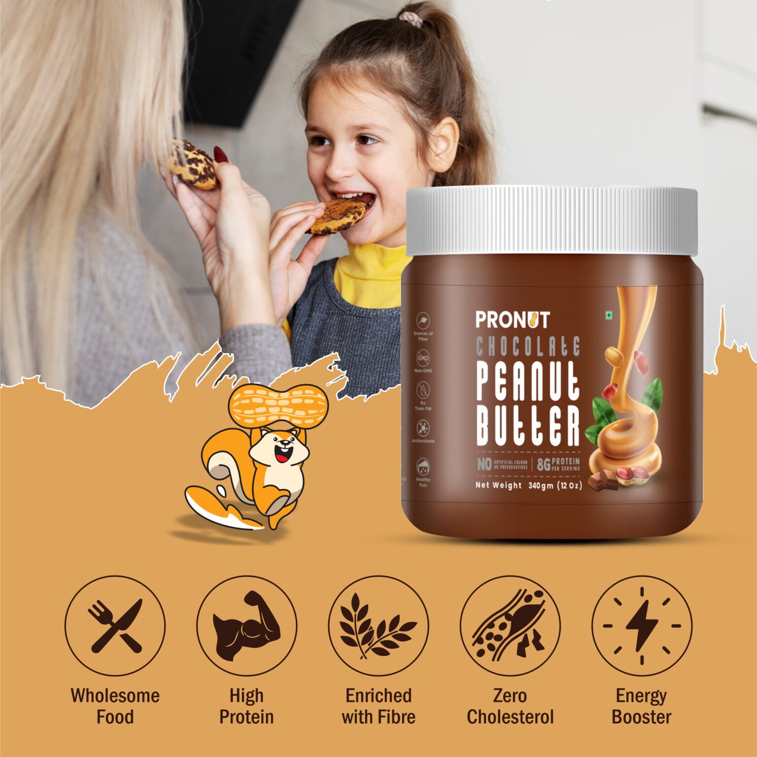 Chocolate Peanut Butter 340gm | Pronut